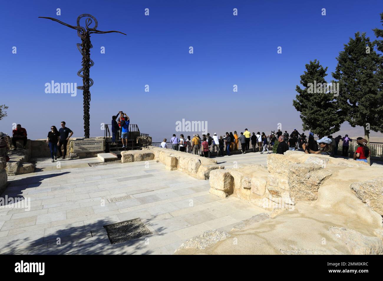 The Serpent Monument on Mount Nebo, Madaba Governorate, Jordan, Middle ...