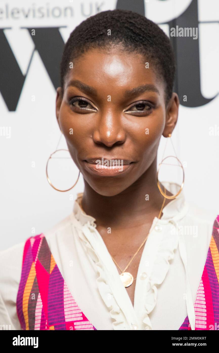 Actress Michaela Coel poses for photographers upon arrival at the Women ...