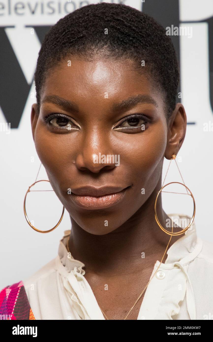 Actress Michaela Coel poses for photographers upon arrival at the Women ...