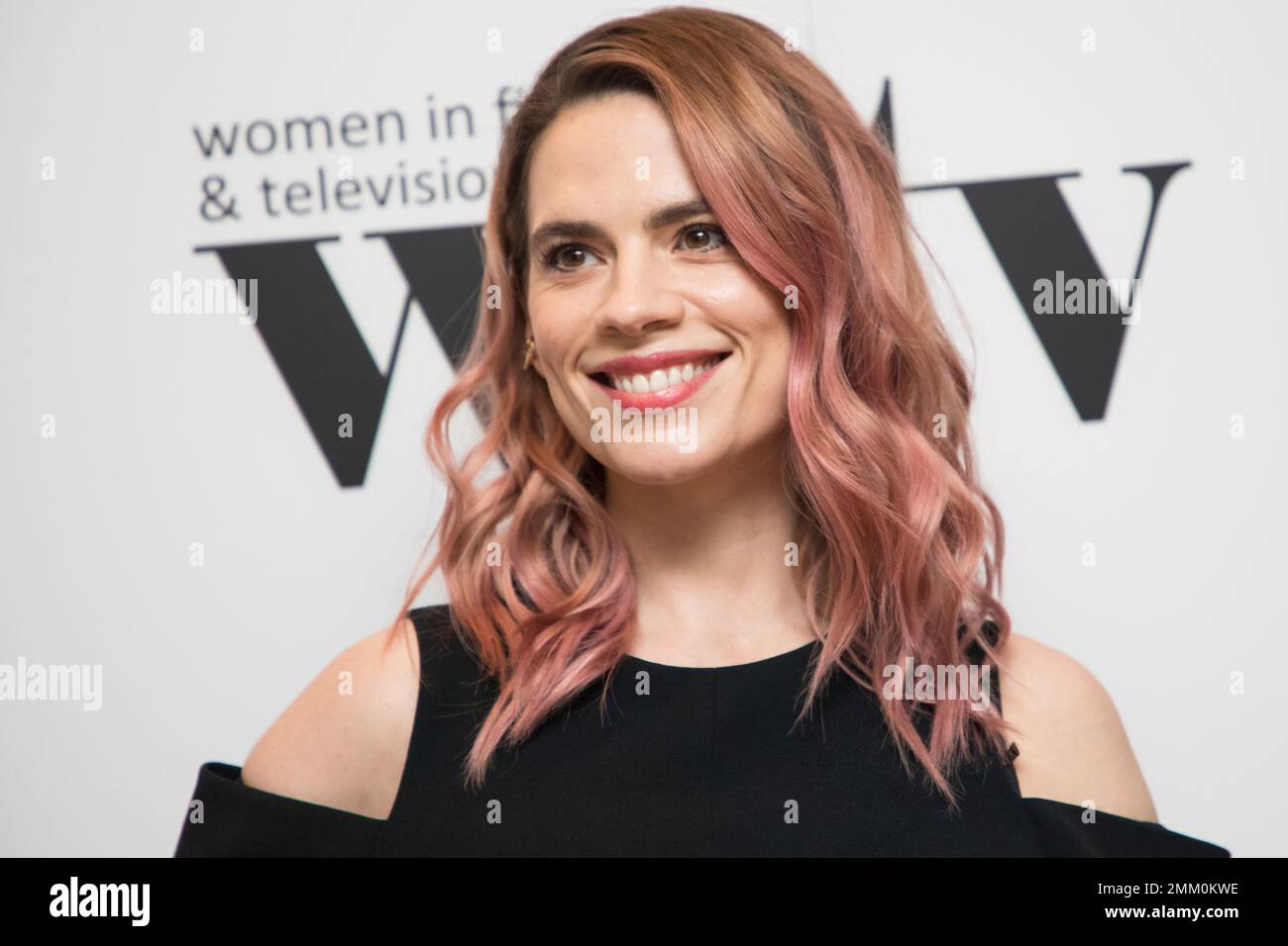 Actress Hayley Atwell poses for photographers upon arrival at the Women ...