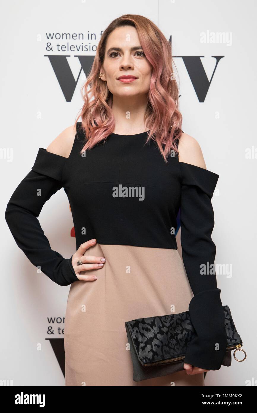 Actress Hayley Atwell poses for photographers upon arrival at the Women ...