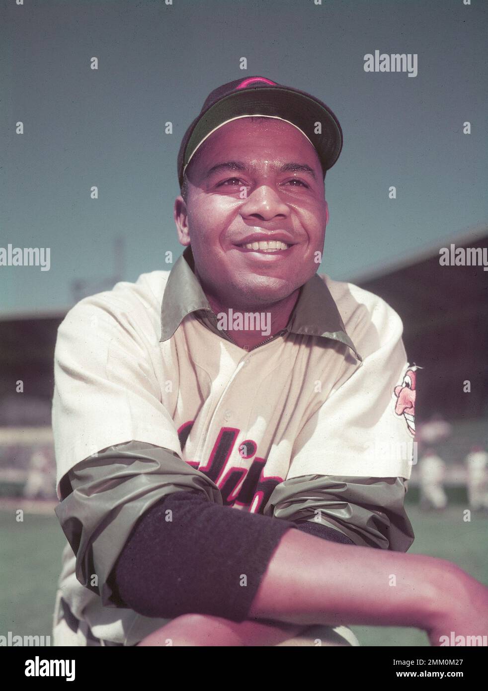 FILE - This March 1951 file photo shows Cleveland Indians' Larry Doby ...