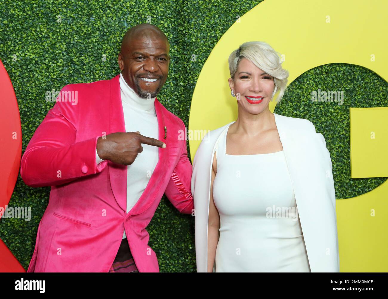 Terry Crews, left, and Rebecca Crews arrive at the 2018 GQ's Men of the ...