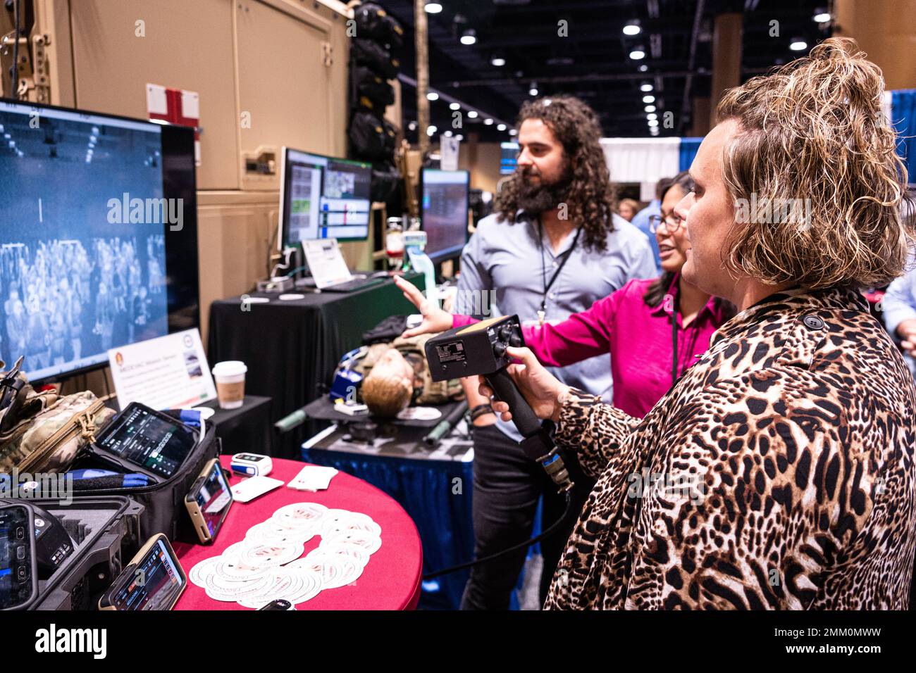 Danish Veterans Centre researcher Mia Sadowa Vedofte controls the ...
