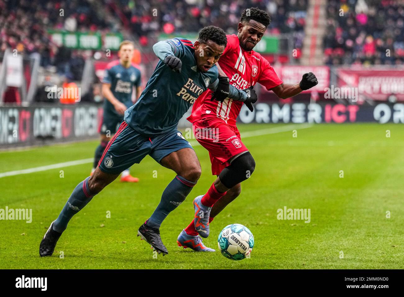 Enschede - Quinten Timber of Feyenoord, Virgil Misidjan of FC Twente ...
