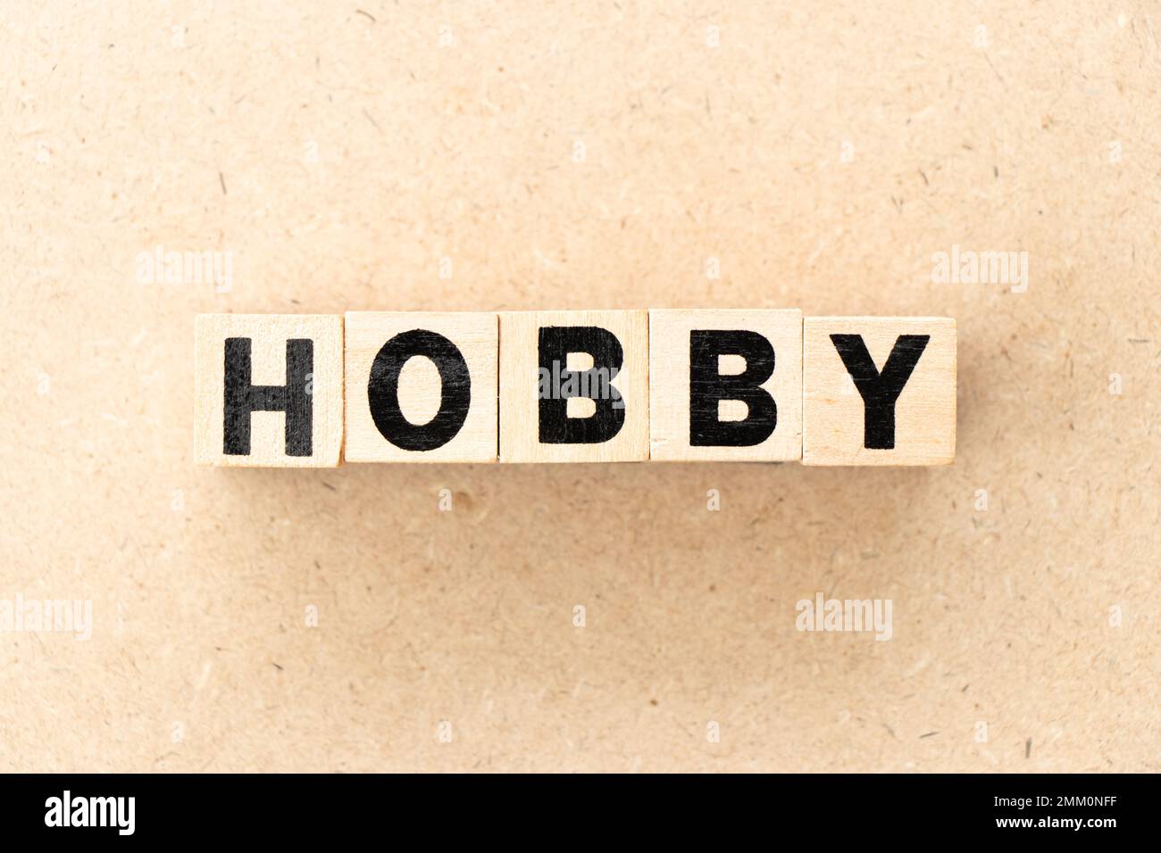 Alphabet letter block in word hobby on wood background Stock Photo - Alamy