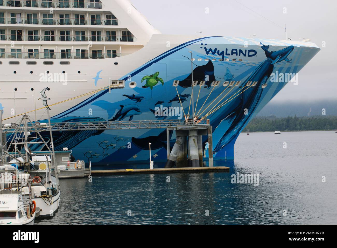 Cruise ship Berth at Ketchikan, Alaska, USA Stock Photo - Alamy