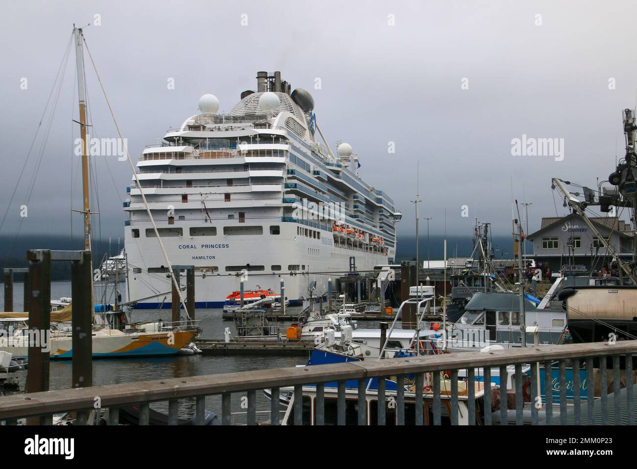 Cruise ship Berth at Ketchikan, Alaska, USA Stock Photo - Alamy