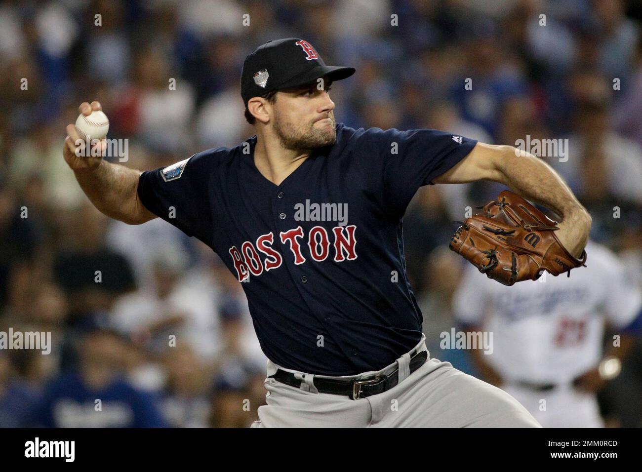 FILE - In this Oct. 26, 2018, file photo, Boston Red Sox starting ...