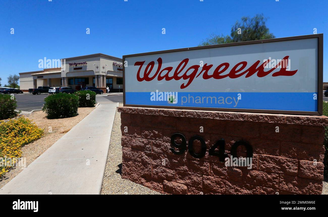 FILE- In this June 25, 2018, file photo shows a Walgreens store in ...