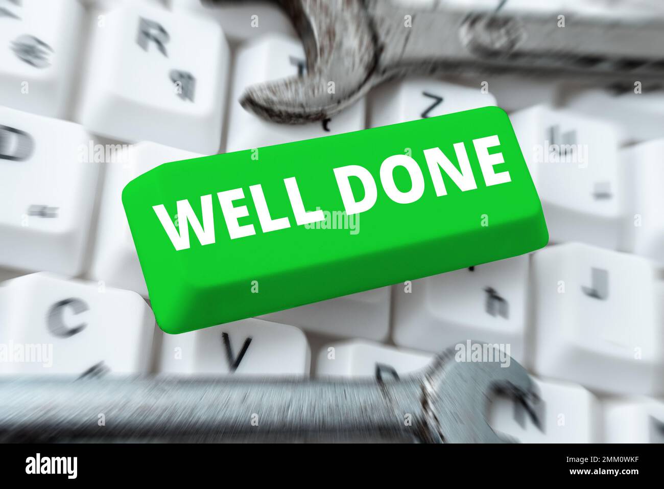 Text showing inspiration Well Done. Business overview Peform accurately ...