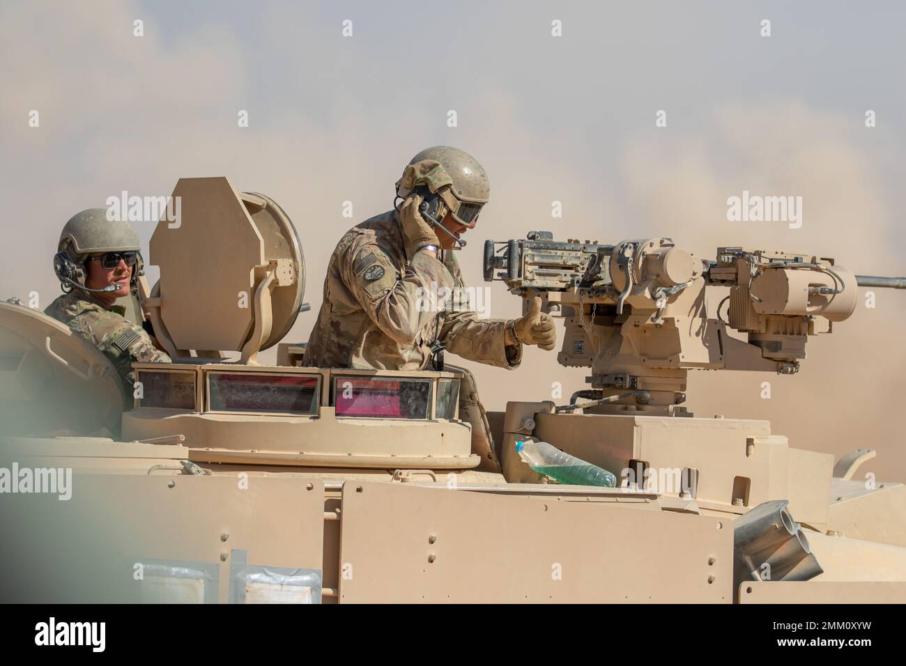 U.S. Army Soldiers from the 1st Combined Arms Battalion, 163rd Cavalry ...