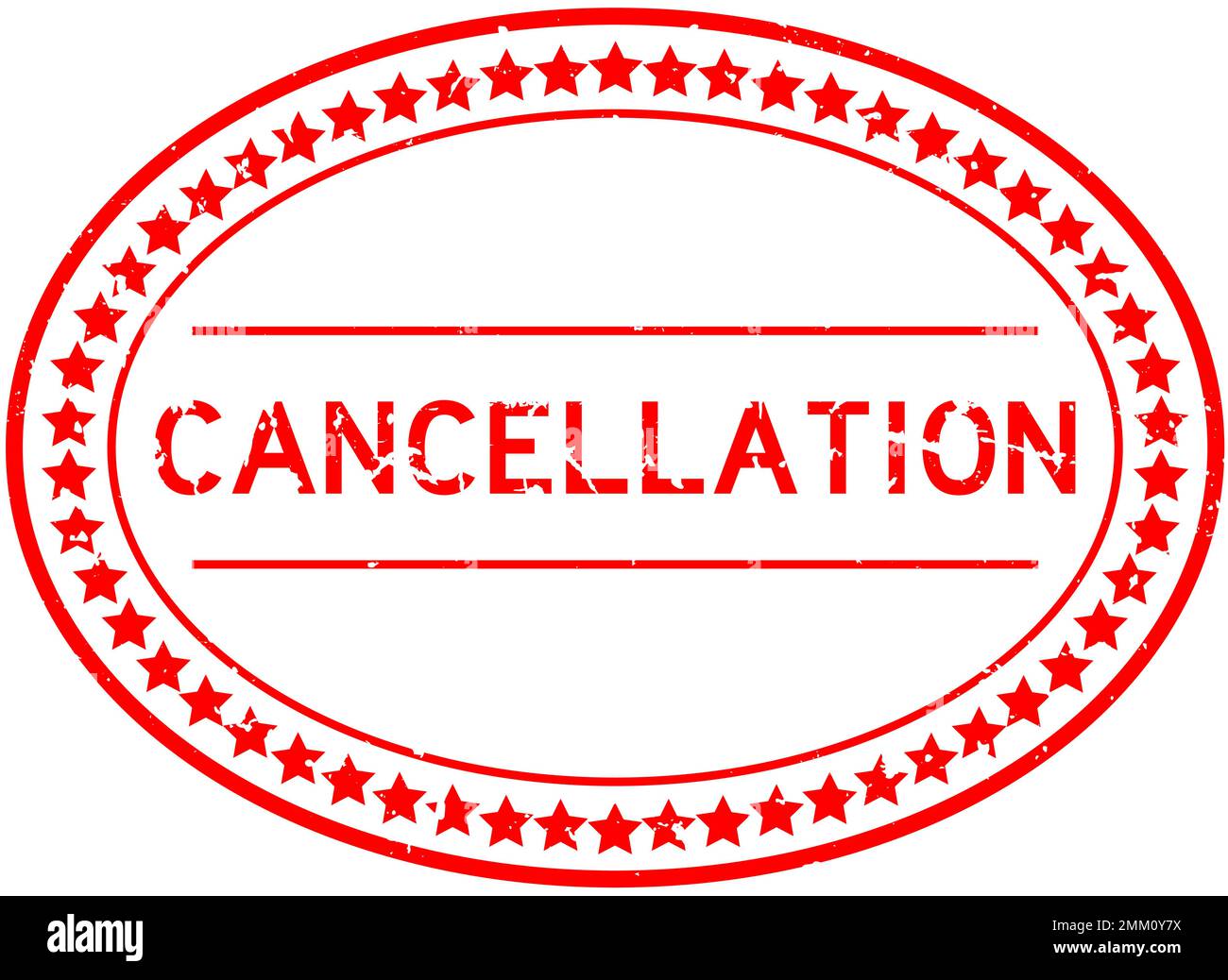 Grunge red cancellation word oval rubber seal stamp on white background ...