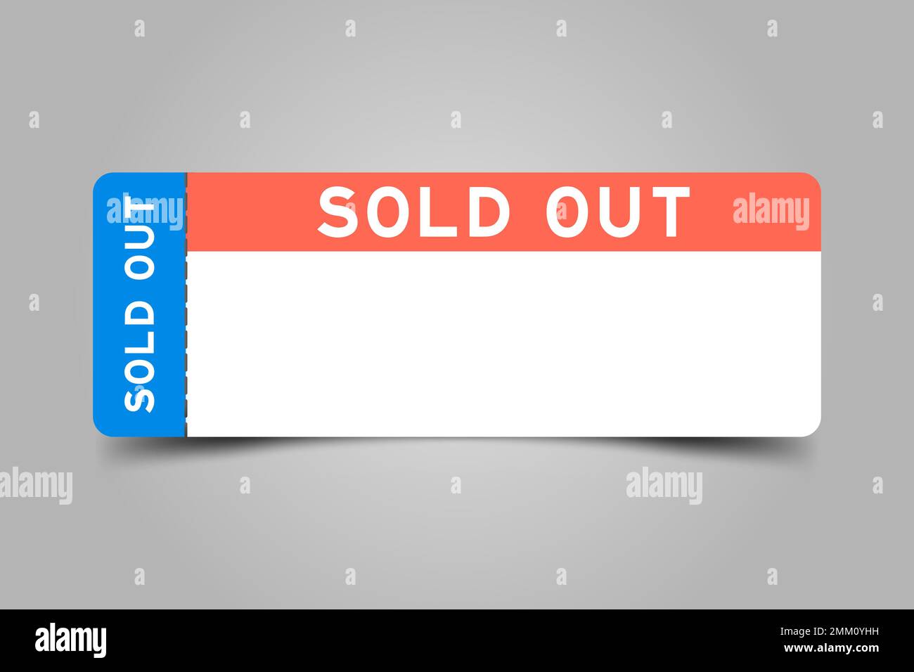 Ticket sold vector vectors hi-res stock photography and images - Alamy