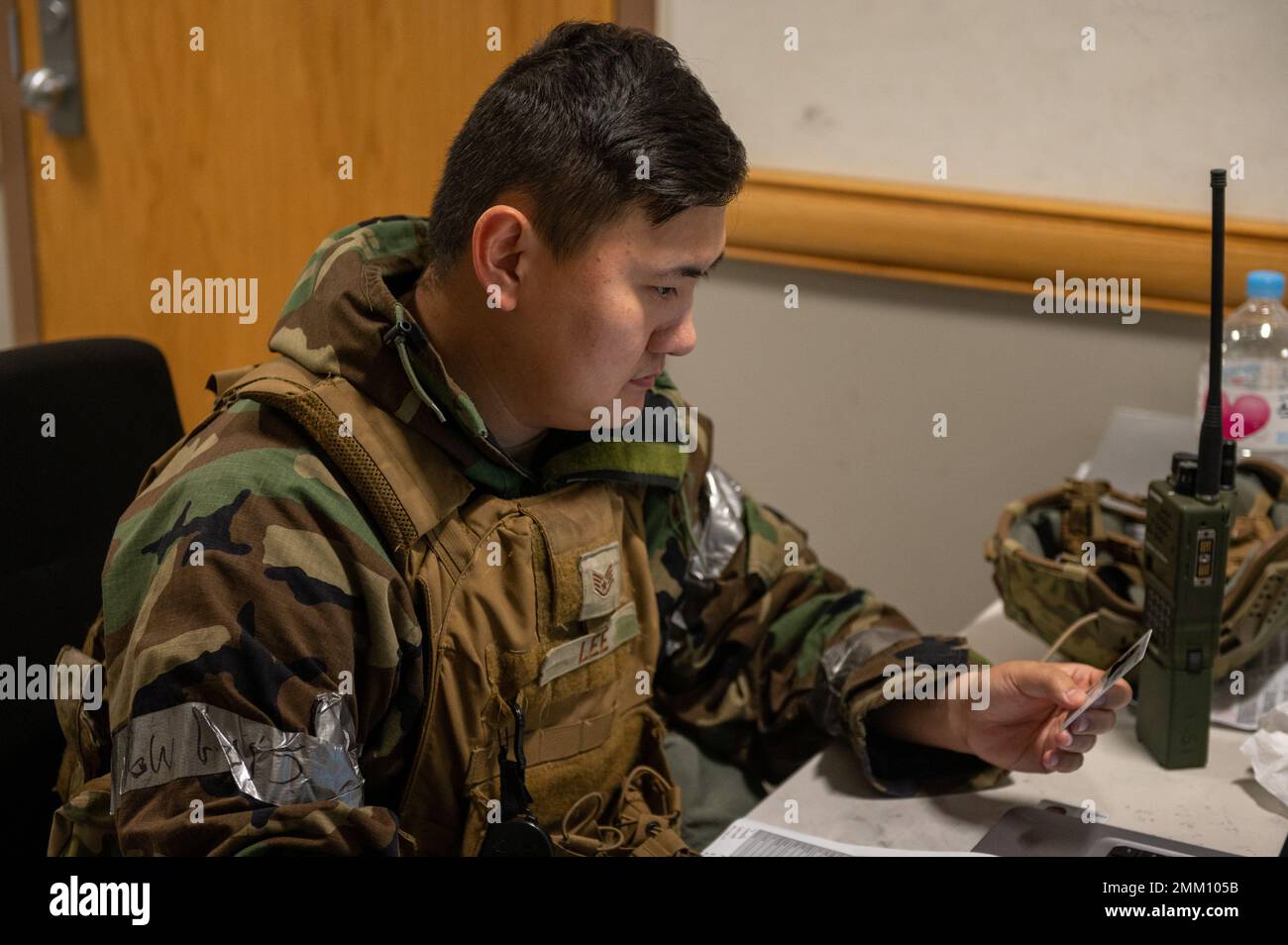 U.S. Air Force Staff Sgt. Sol Lee, 51st Security Forces Squadron (SFS ...