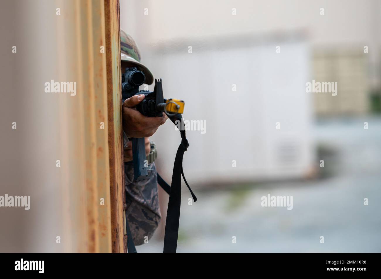 U.S. Air Force Airman 1st Class Marlon Perez, opposing forces (OPFOR ...