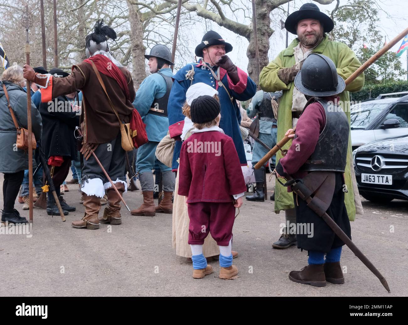 London, UK. 29th Jan 2023. The King's Army, the royalist section of the ...
