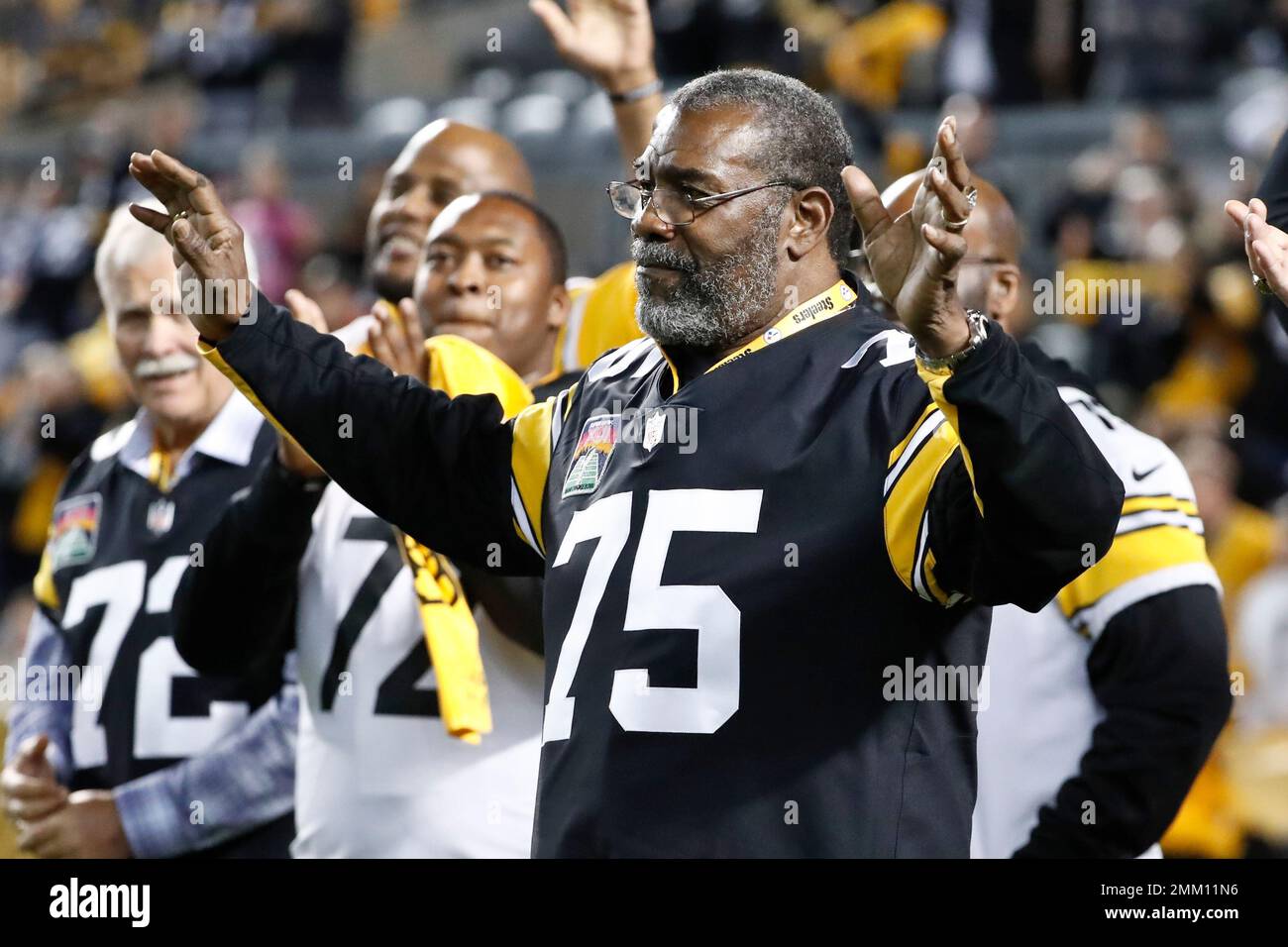 Former Pittsburgh Steelers defensive lineman, Hall-of-Famer, Joe Greene ...