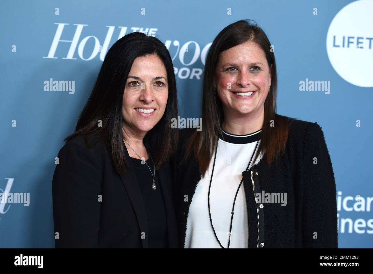 Tracey Pakosta, left, and Lisa Katz arrive at The Hollywood Reporter's ...