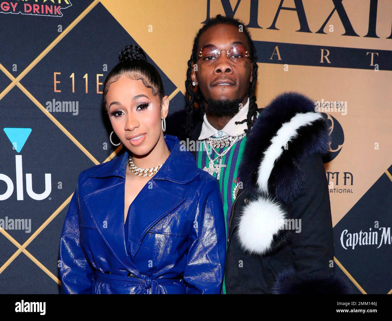 FILE - In this Feb. 3, 2018, file photo, Cardi B, left, and Offset ...