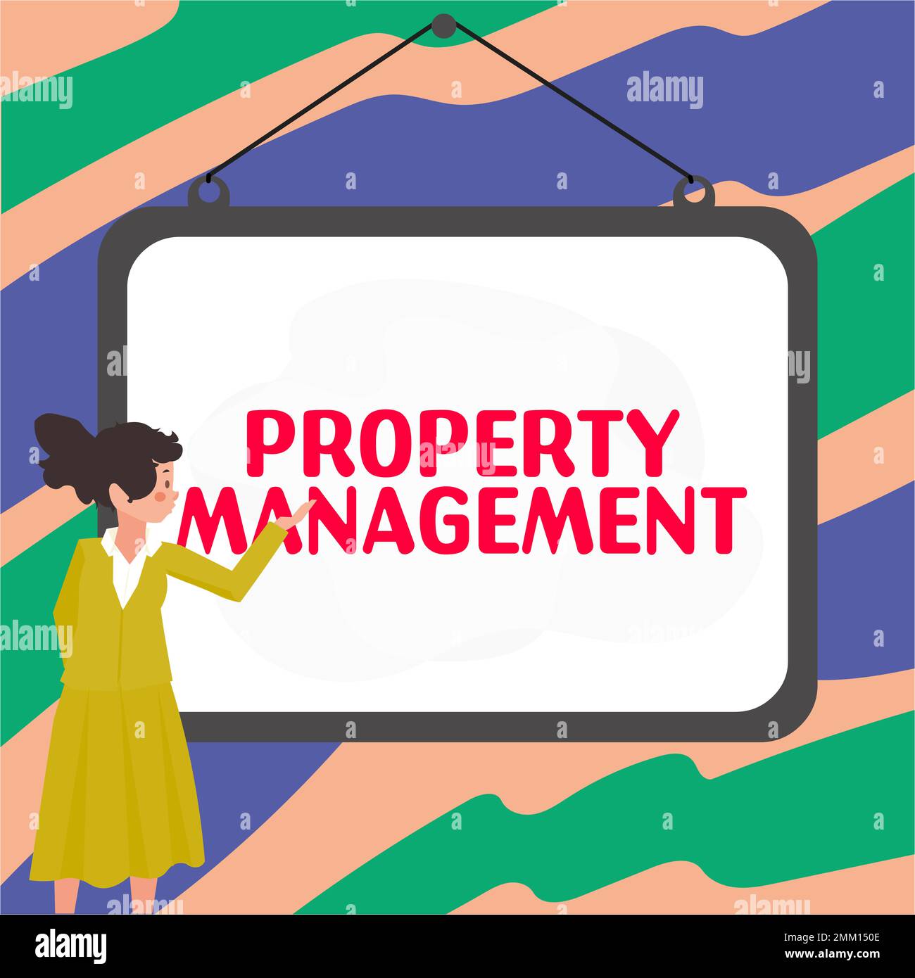 Text caption presenting Property Management. Concept meaning Overseeing ...