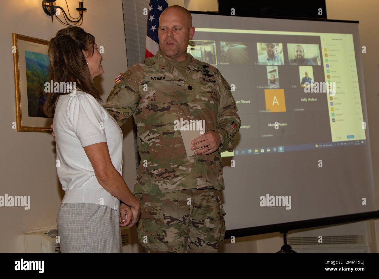 Newly promoted Lt. Col. Chad Hyman, assigned to the XVIII Airborne ...