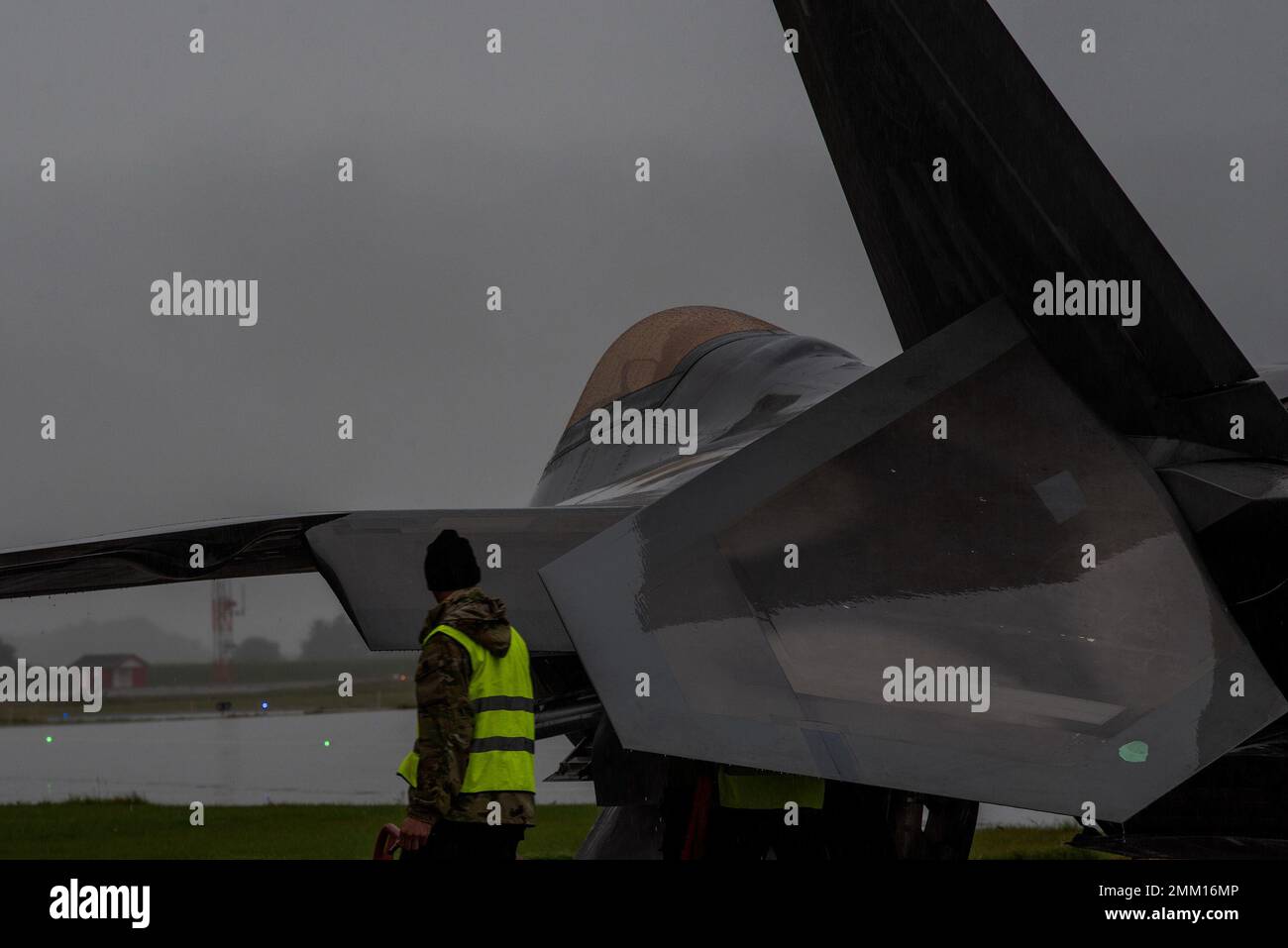 A U.S. Air Force crew chief assigned to the 90th Expeditionary Fighter ...