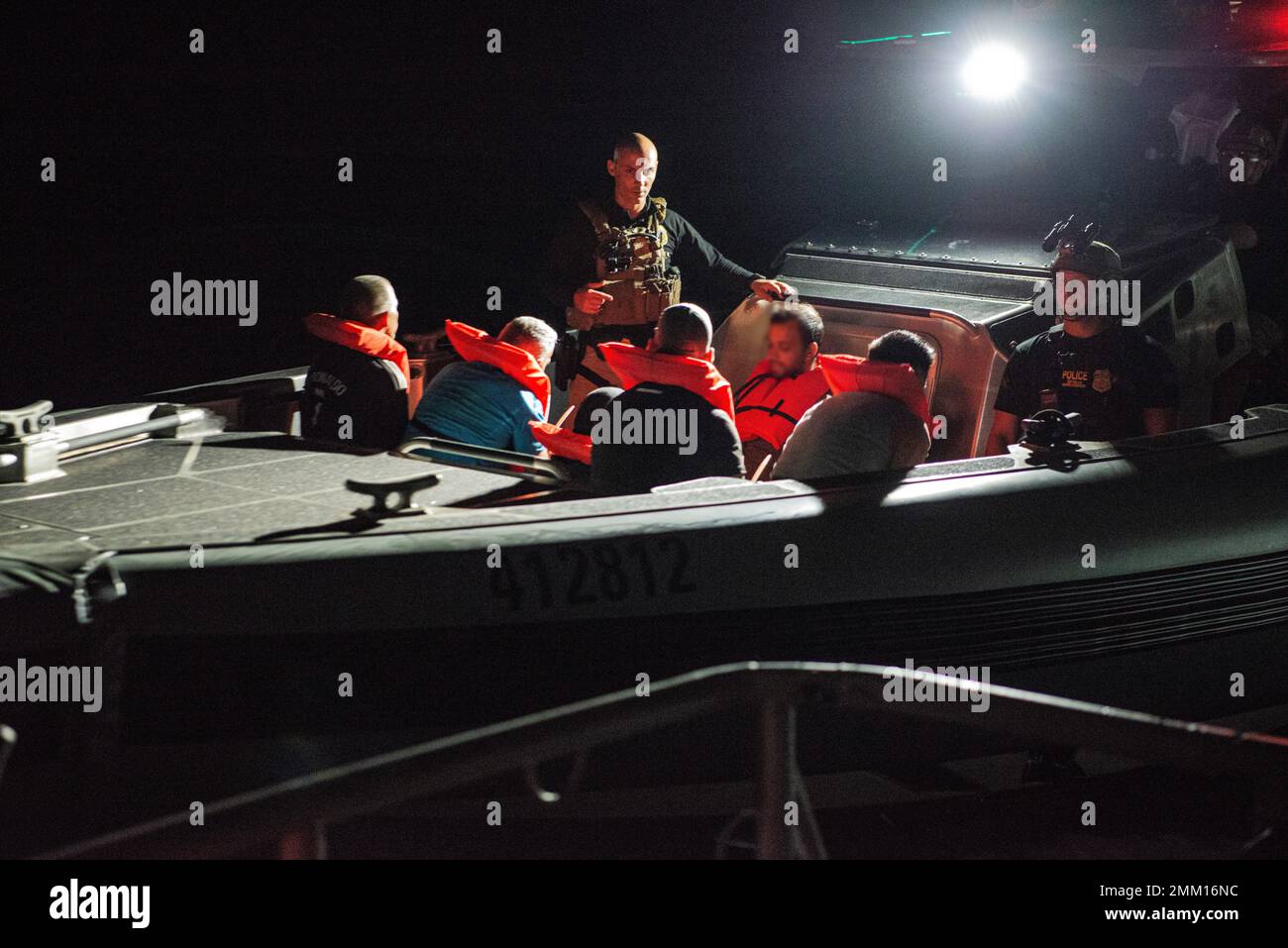 Coast Guard crews stop a suspected smuggling vessel off Rodriguez Key ...