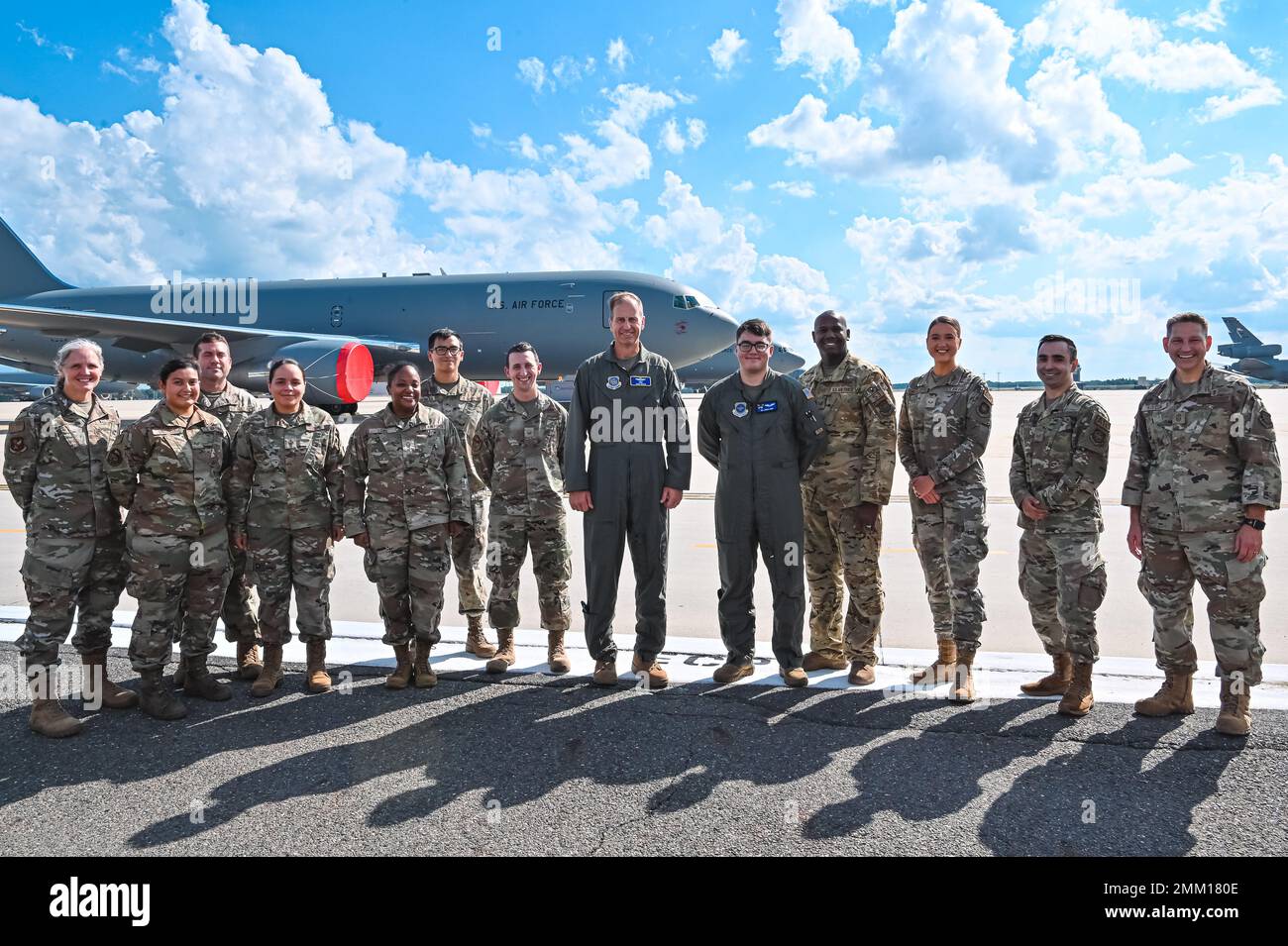 U.S. Air Force Maj. Gen. Corey Martin, 18th Air Force commander, poses ...