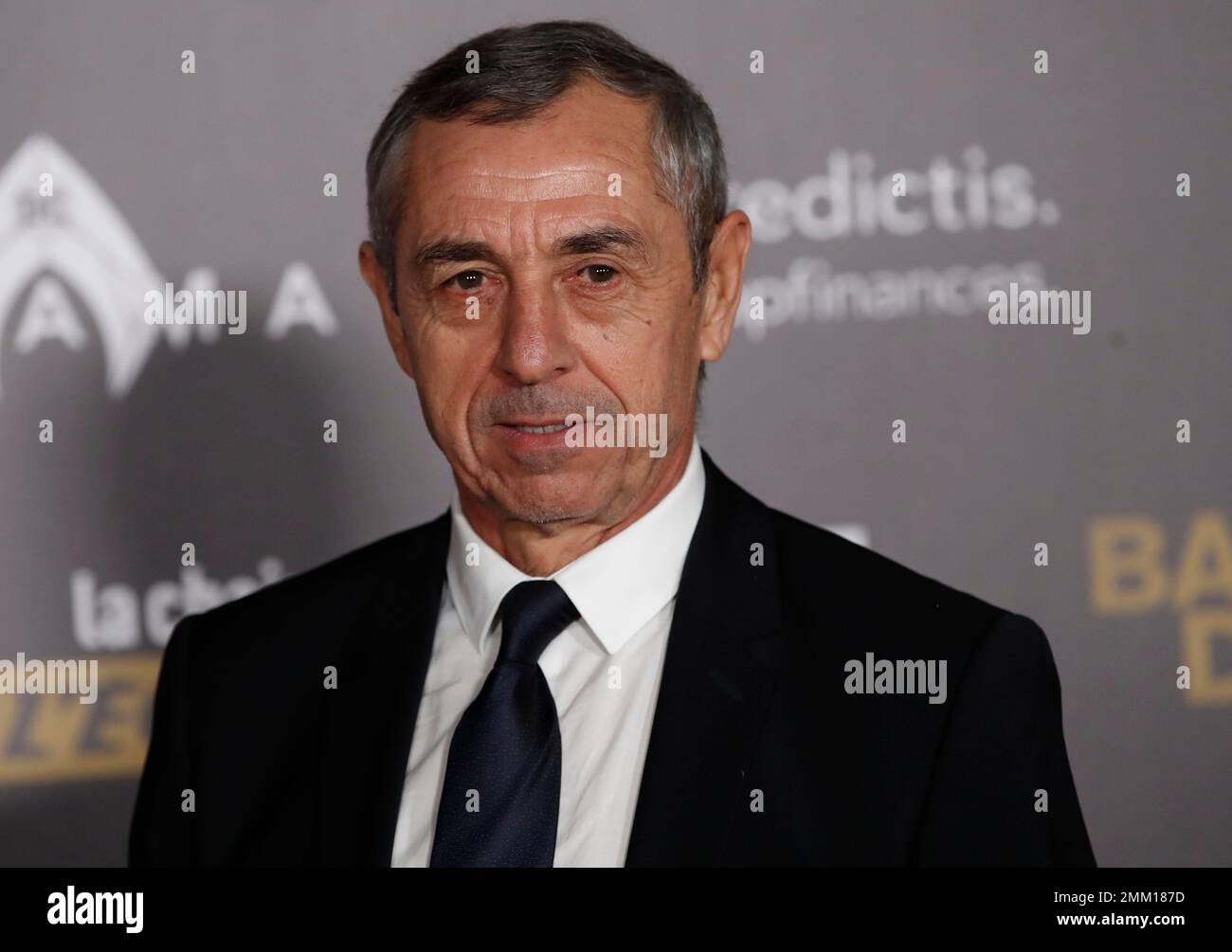 Former soccer player Alain Giresse attends a photocall before the ...