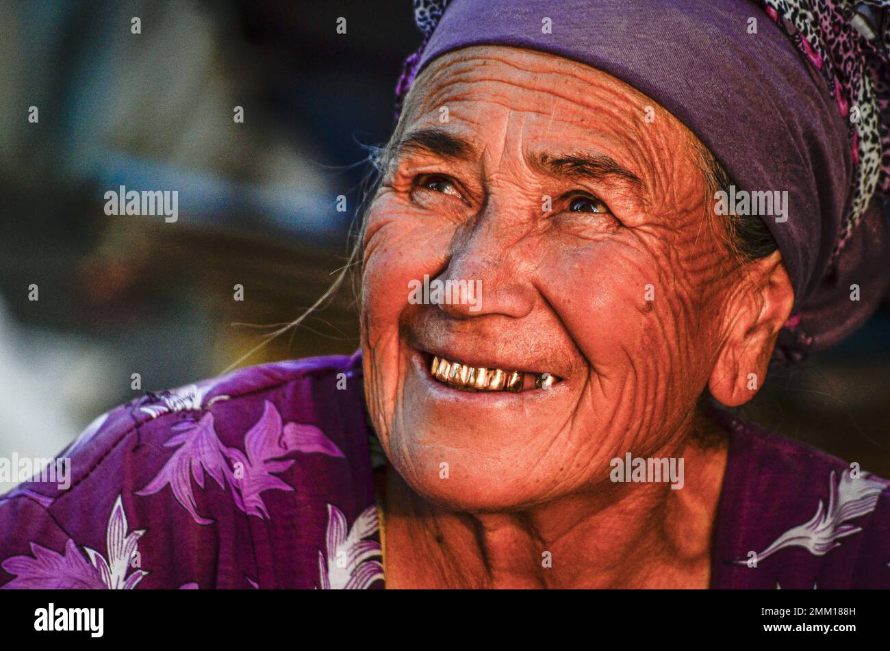 Detail of samarkand registan at sunset hi-res stock photography and ...