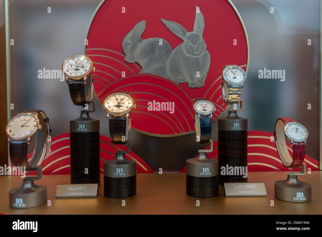 SHANGHAI, CHINA - JANUARY 29, 2023 - The Year of the Rabbit exhibition ...