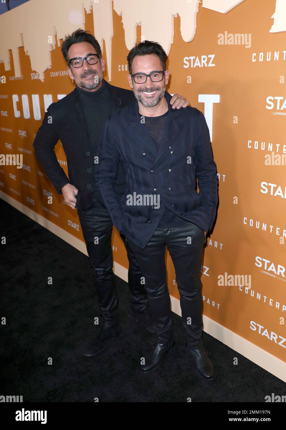 Lawrence Zarian, left, and Gregory Zarian attend the STARZ Counterpart ...