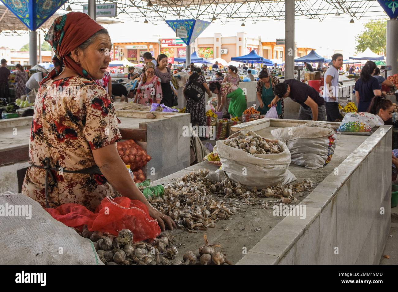 Samarkand market, Uzbekistan Stock Photo - Alamy