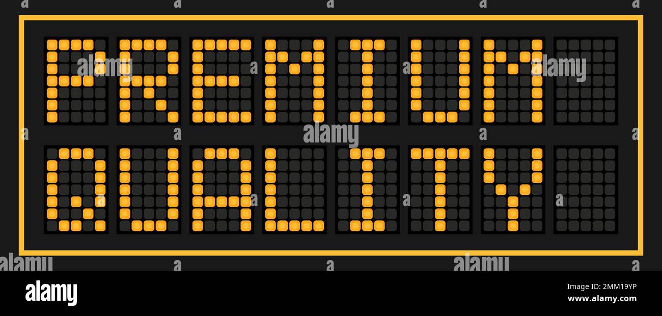 Orange color led banner in word premium quality on black background ...