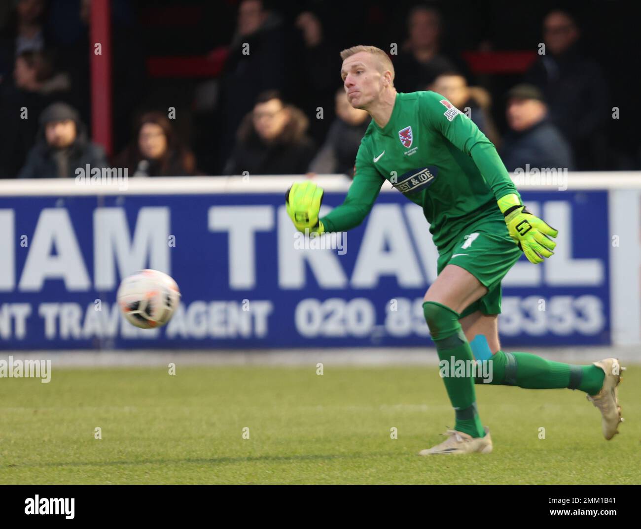 Dagenham & Redbridge's Elliot Justham during National League match ...
