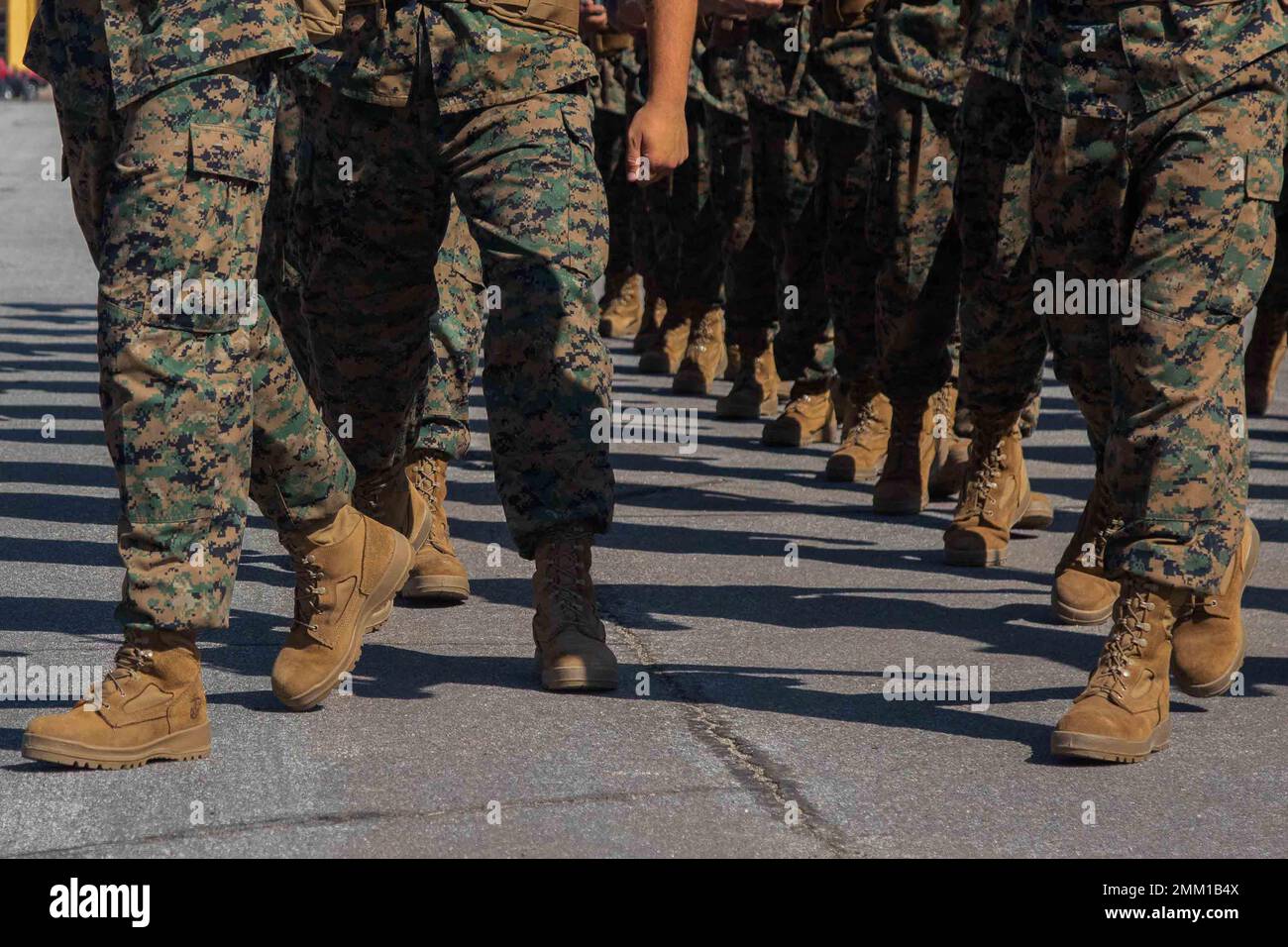 U.S. Marine Corps recruits with Delta Company, 1st Recruit Training ...