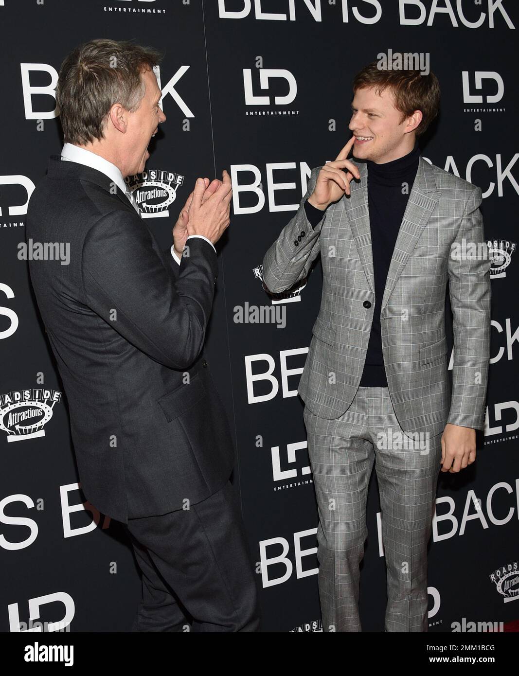 Director/writer Peter Hedges, left, and Lucas Hedges attend the ...