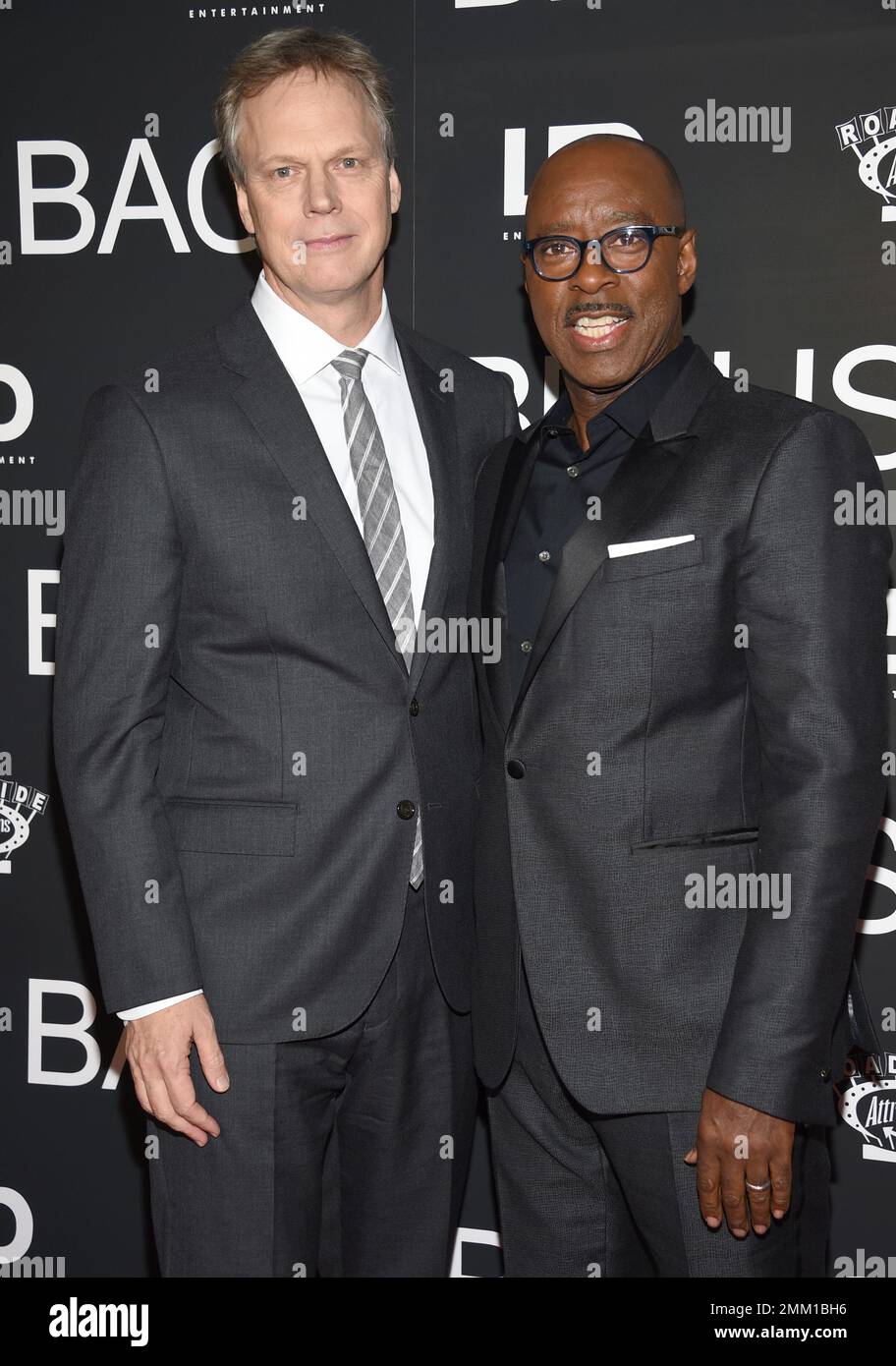 Director/writer Peter Hedges, left, and Courtney B. Vance attend the premiere of "Ben Is Back ...