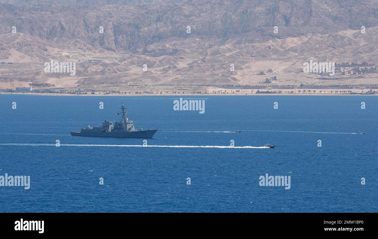 220913-N-EH998-1375 RED SEA (Sept. 13, 2022) Guided-missile destroyer ...