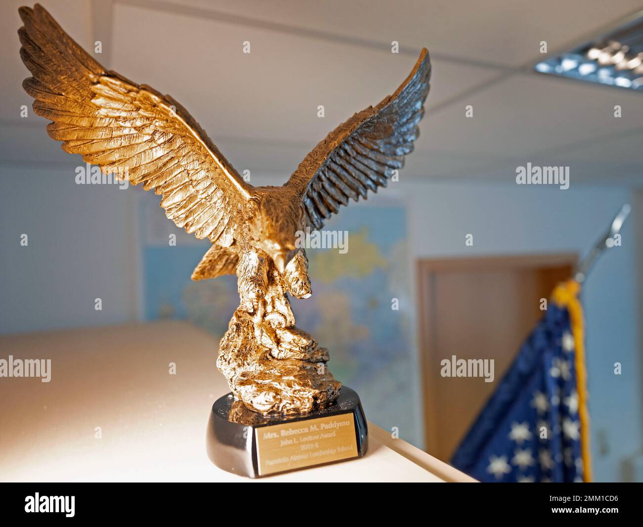 A John L. Levitow award, earned by Rebecca Paddymo, 569th U.S. Forces ...