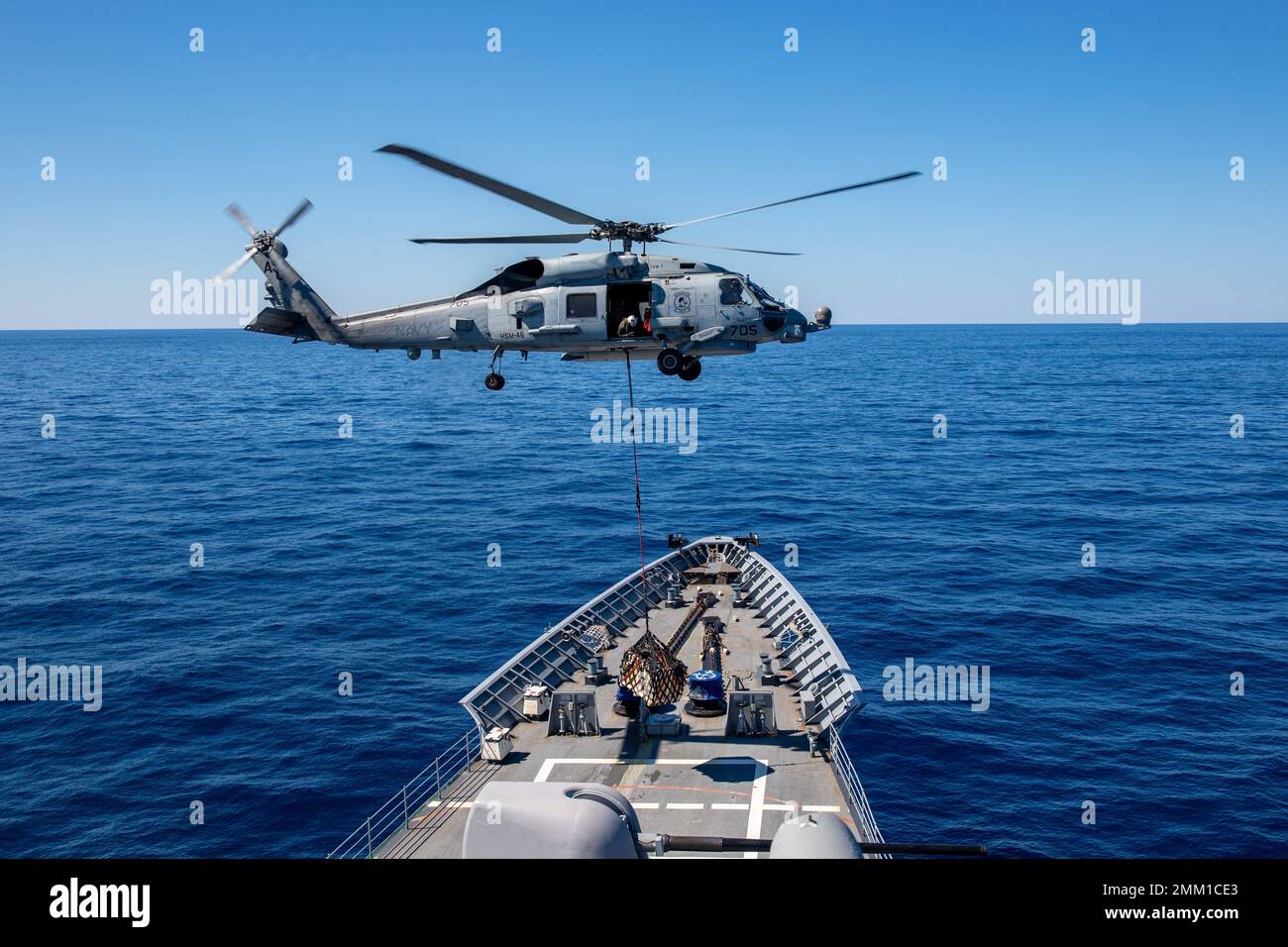 220913-N-TC847-1084 ADRIATIC SEA (Sep. 13, 2022) An MH-60R Sea Hawk ...