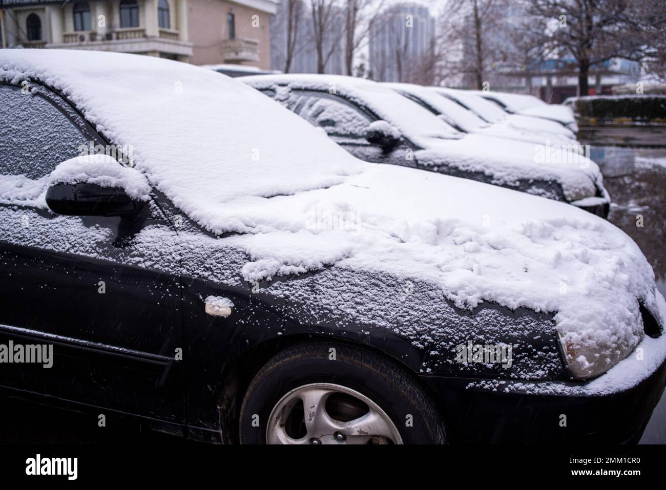 Parking lot winter hi-res stock photography and images - Alamy