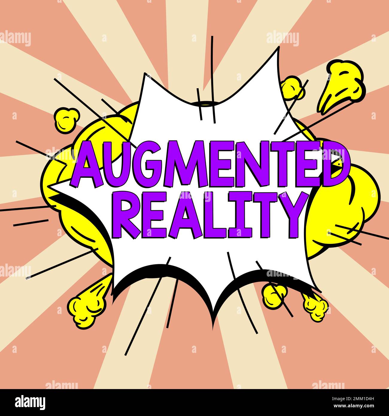 Conceptual display Augmented Reality. Concept meaning technology that ...