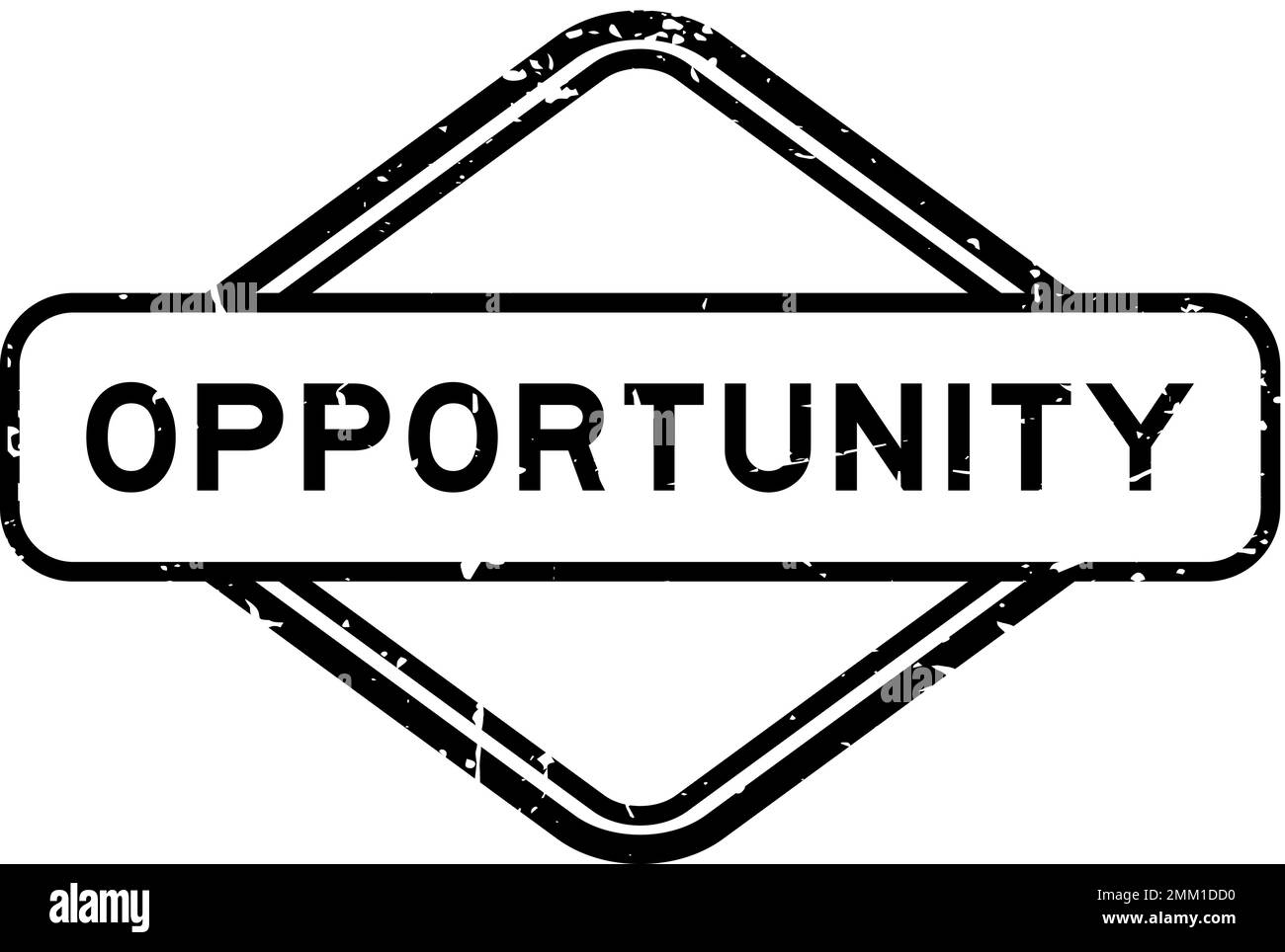 Grunge black opportunity word rubber seal stamp on white background ...