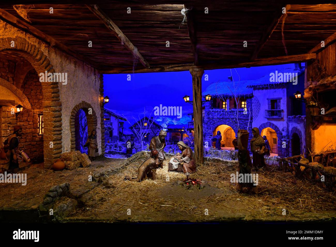 In this photo taken on Sunday, Dec. 2, 2018, a detail of a nativity ...