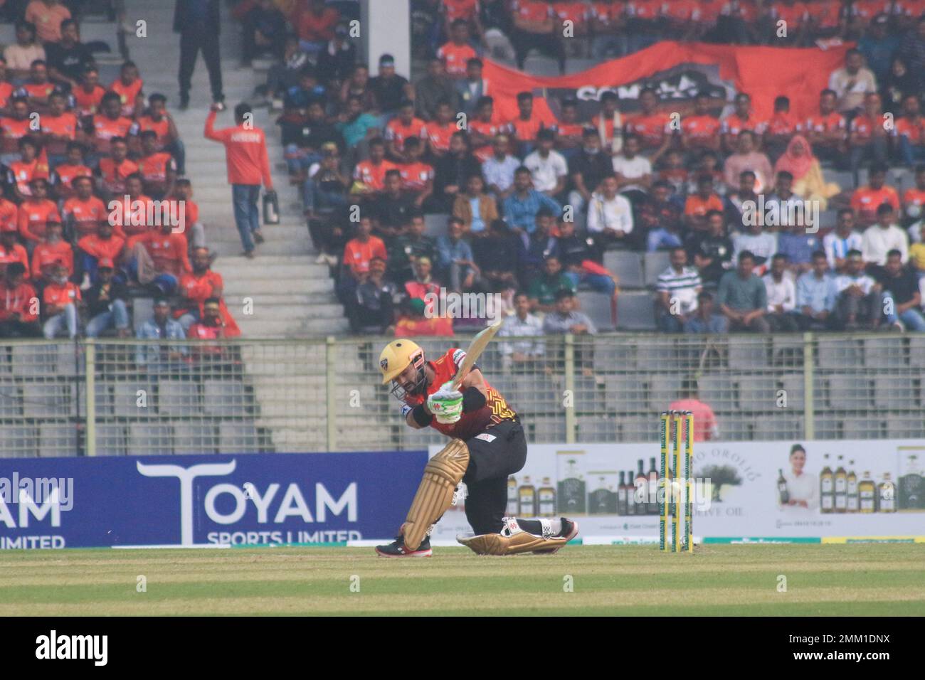 28 January 2023 in Sylhet-Bangladesh: Comilla Victorians team batsmans Pakistani cricketer ...