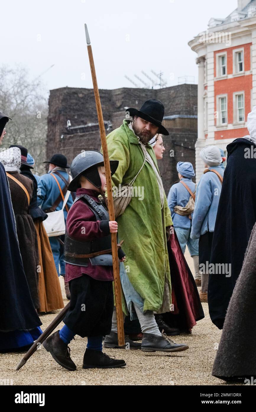 London, UK. 29th Jan 2023. The King's Army, the royalist section of the ...