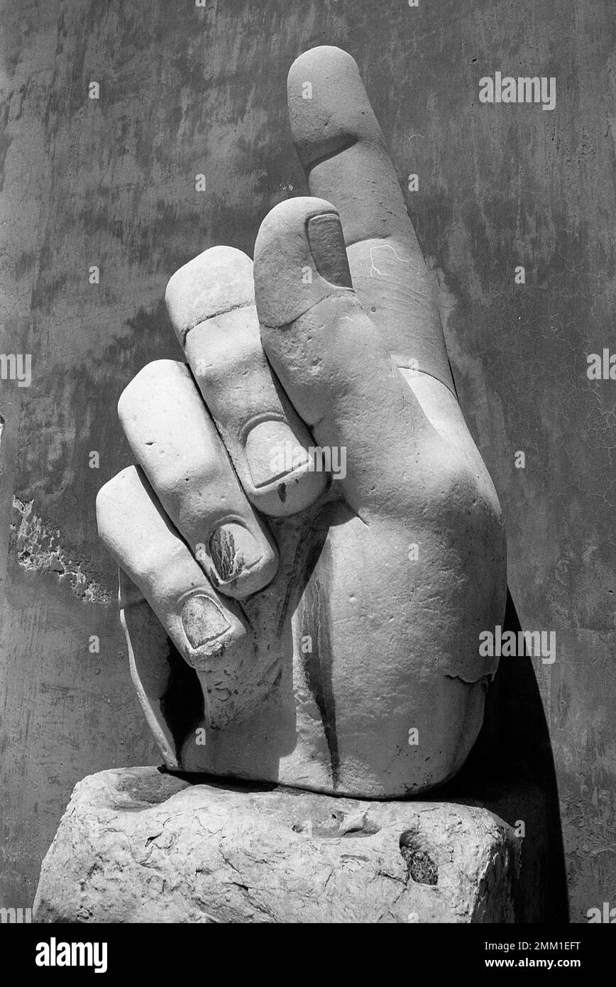 Ancient Rome hand, archeology, Rome, Italy, 1975 Stock Photo - Alamy