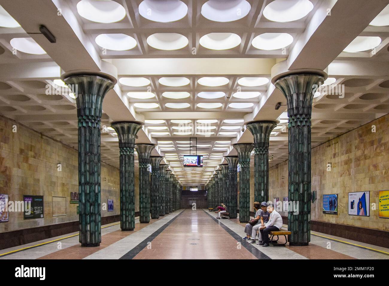 Tashkent metro, subway, underground. Uzbekistan Stock Photo - Alamy